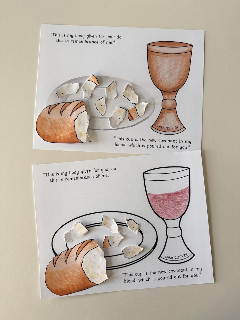 Last Supper Craft Activity for Kids, English and Spanish (digital ...