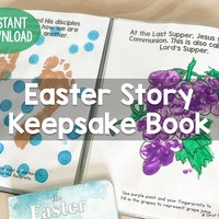Easter Story Mini Book, Easter Story Coloring, Easter Activities, Holy ...