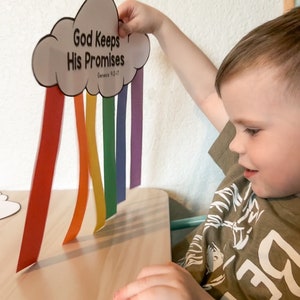 Noah's Ark Bible Story Rainbow Promise Craftivity Perfect for Families ...
