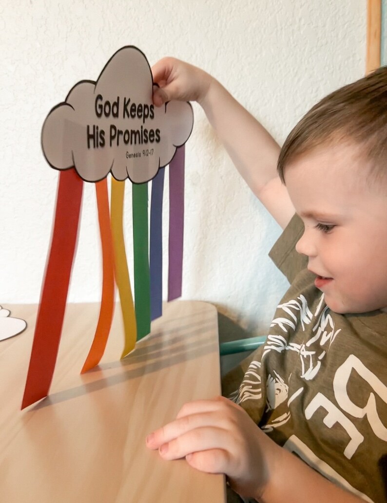Noah's Ark Bible Story Rainbow Promise Craftivity Perfect for Families ...