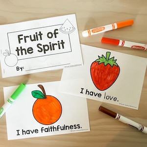 Fruit of the Spirit Book Easy Sight Word Reader - Etsy