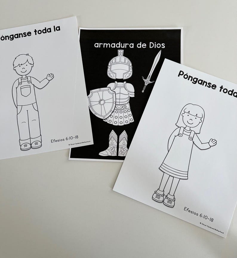Armor of God Flashlight Activity Digital Download English and Spanish ...