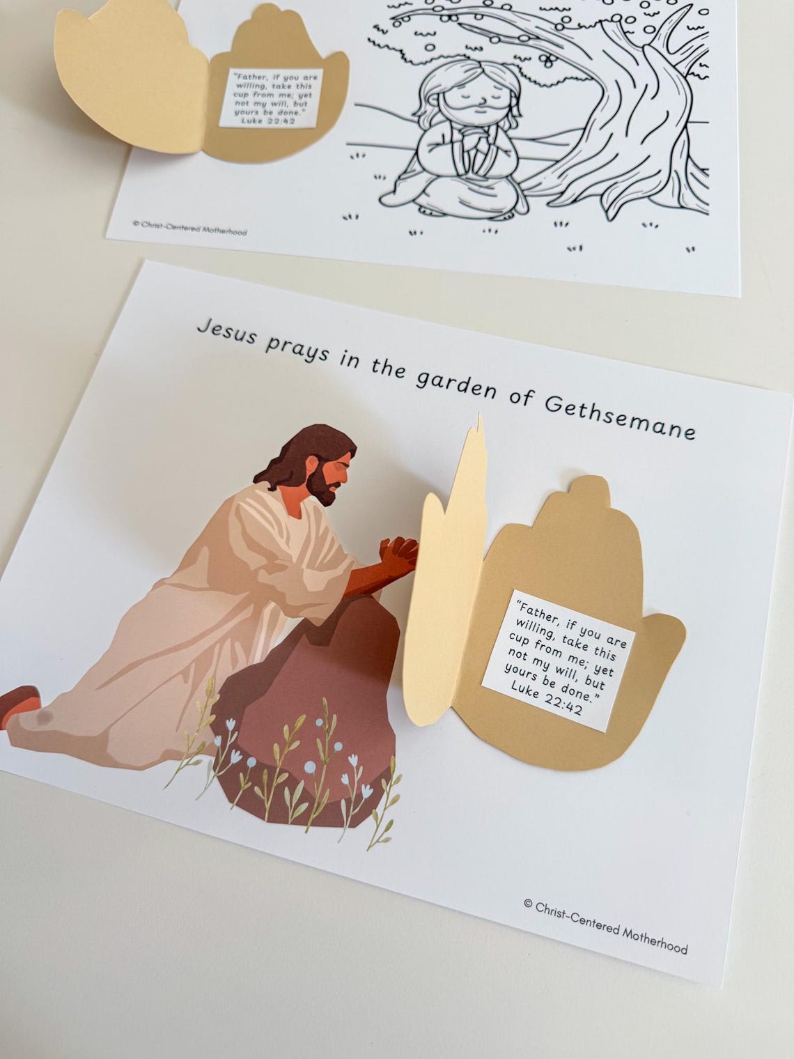 Garden of Gethsemane Prayer Activity for Holy Week, English and Spanish ...