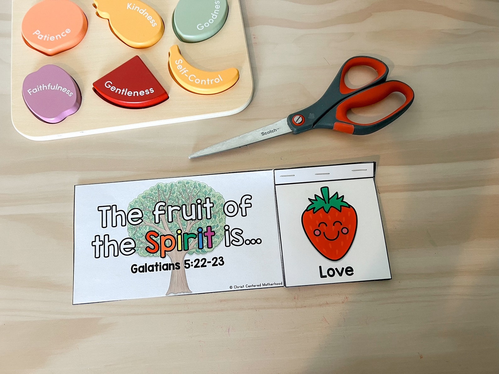 Fruit of the Spirit Galatians 5 Flip Book Activity Print and Go - Etsy