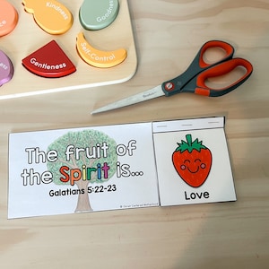 Fruit of the Spirit Galatians 5 Flip Book Activity Print and Go - Etsy
