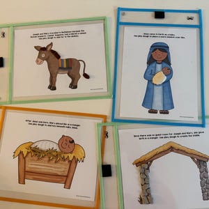 Birth of Jesus - Christmas Story Play Dough Mats Bible Activity for ...