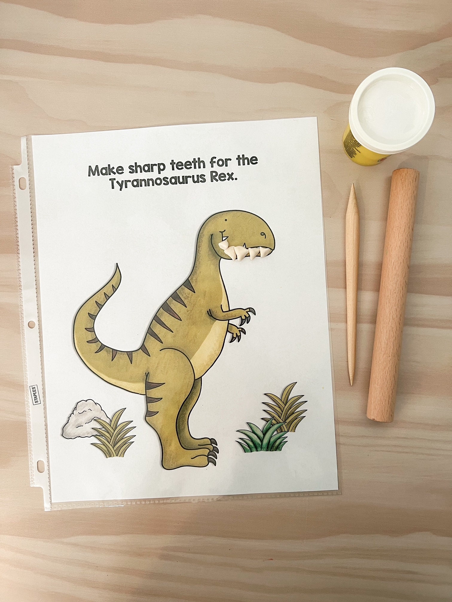 Dinosaur Interactive Playdough Mats Digital Download - Etsy