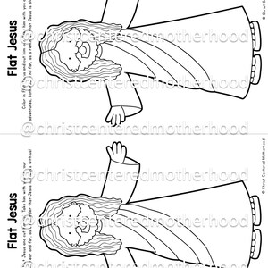 Flat Jesus Project (inspired by Flat Stanley) Church or Home Activity ...