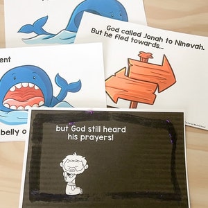 Jonah & the Big Fish Flashlight Activity Shine-a-light Bible Lesson ...
