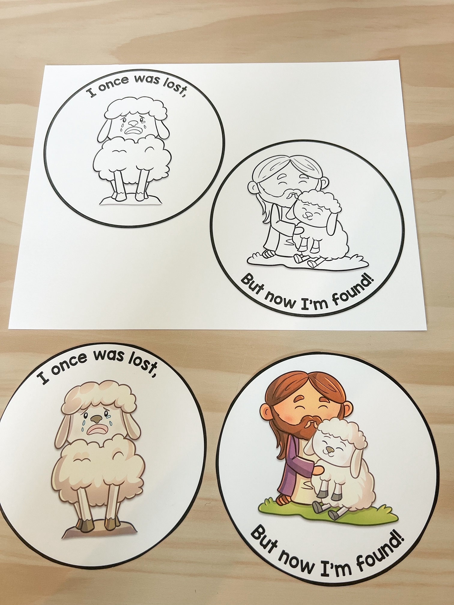 Parable of the Lost Sheep Jesus Good Shepherd Digital Download Sunday ...