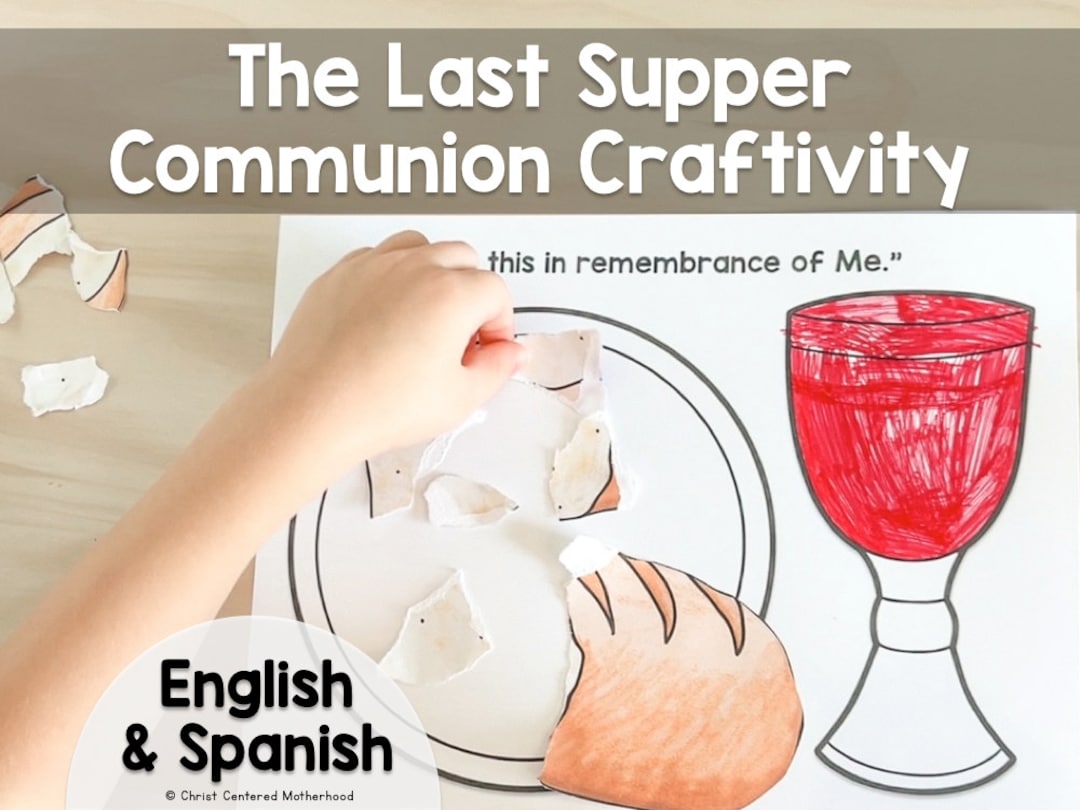 The Last Supper Communion Craft/activity for Kids Easter Sunday School ...