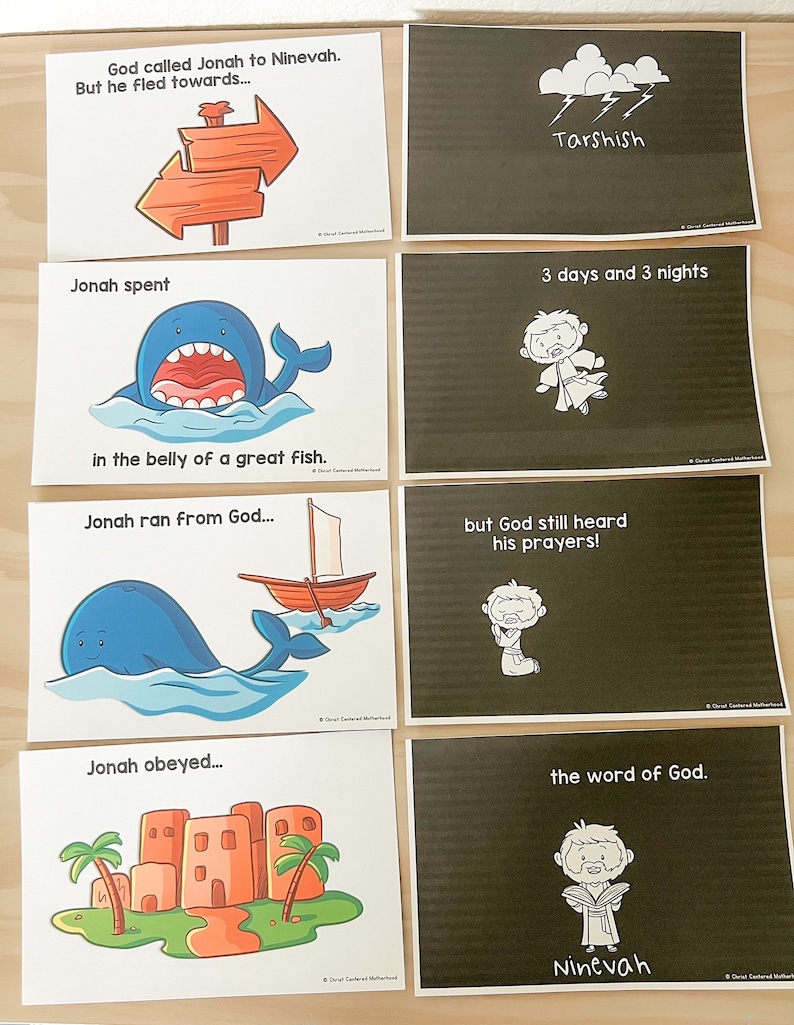 Jonah & the Big Fish Flashlight Activity Shine-a-light Bible Lesson ...