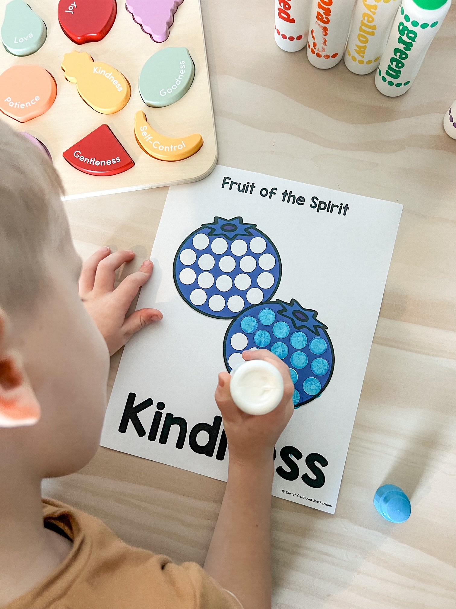 Fruit of the Spirit Galatians 5 Dot Marker Activity Pages Print & Go - Etsy