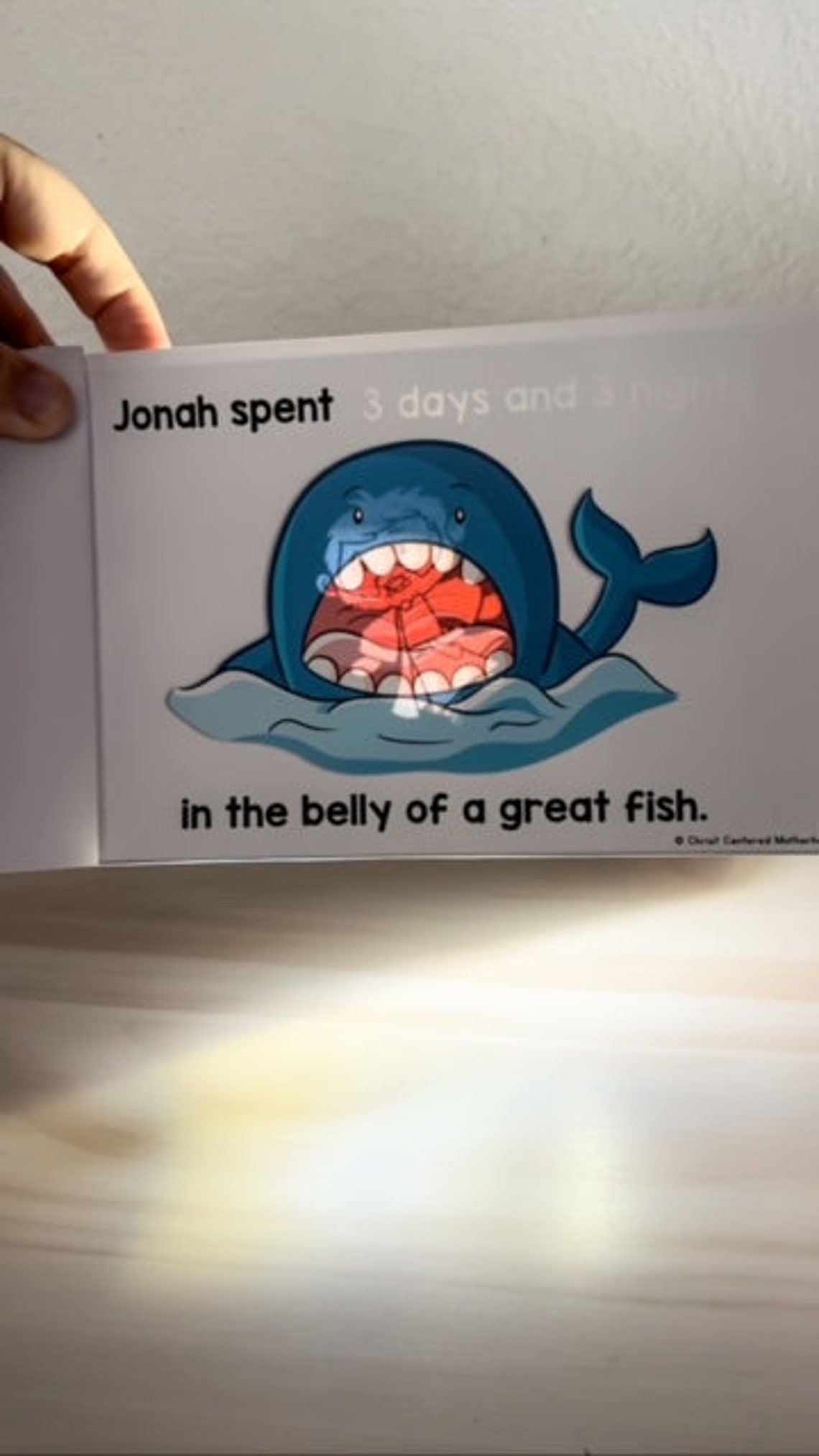 Jonah & the Big Fish Flashlight Activity Shine-a-light Bible Lesson ...