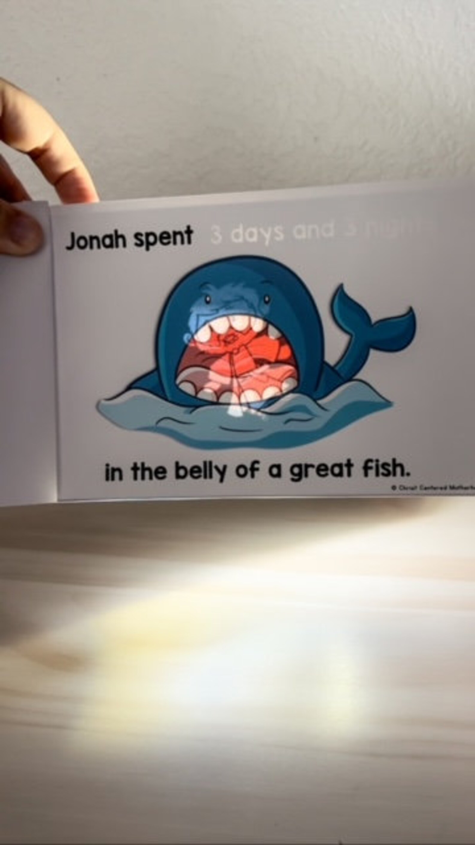 Jonah & the Big Fish Flashlight Activity Shine-a-light Bible Lesson ...