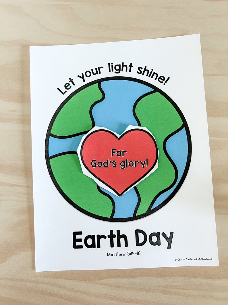 Earth Day Faith-based Activities Digital Download Perfect for Families ...