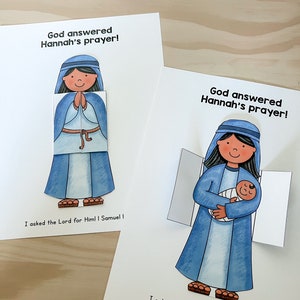 Hannah's Prayer Samuel Bible Story Craft Digital Download in English ...