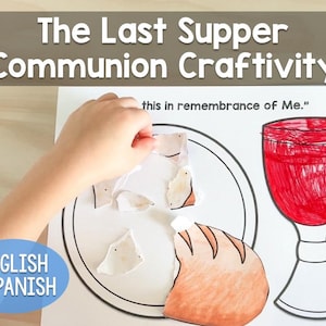 The Last Supper Communion Craft/activity for Kids Easter Sunday School ...