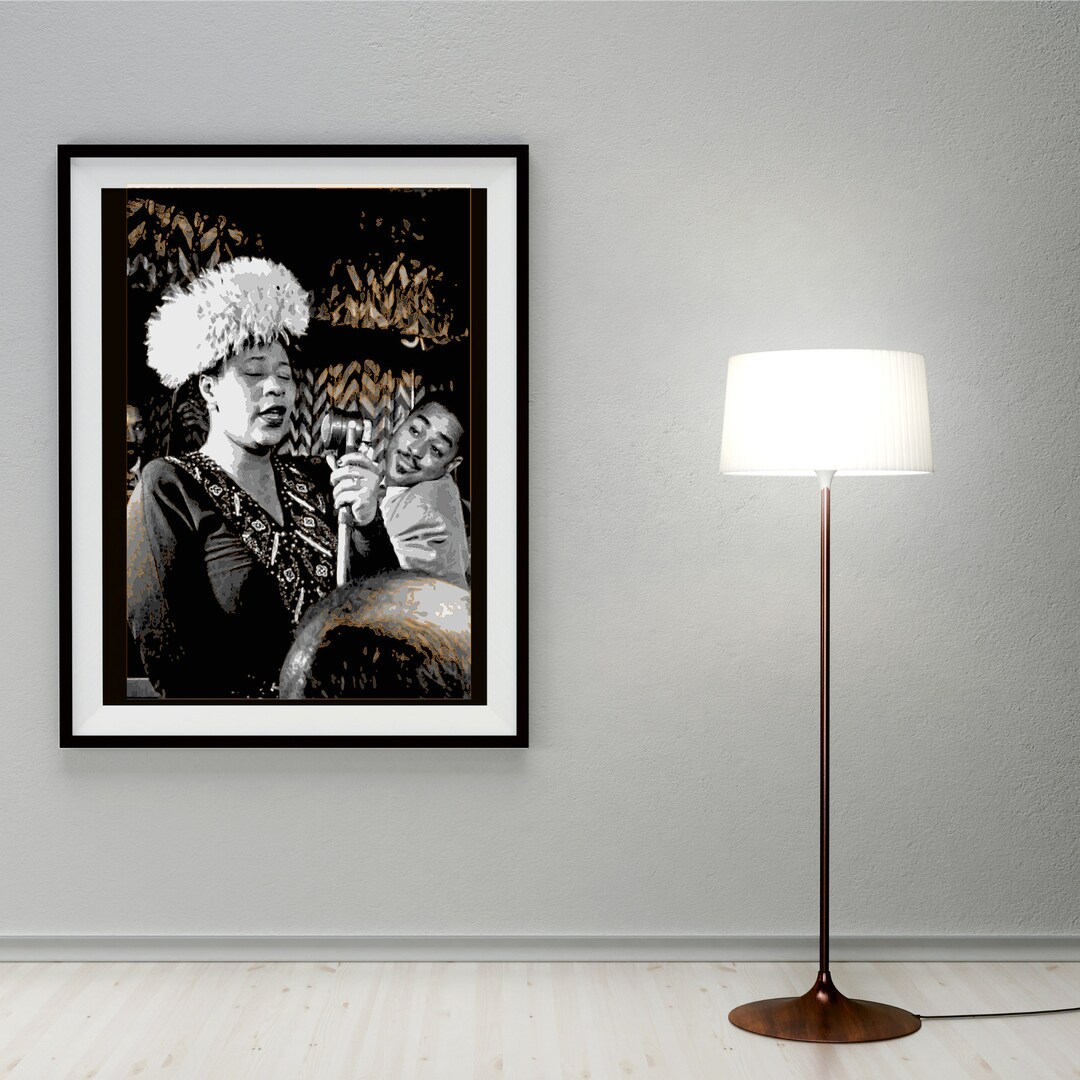 Vintage Ella Fitzgerald Art Print - Jazz Vocalist Queen - Etsy