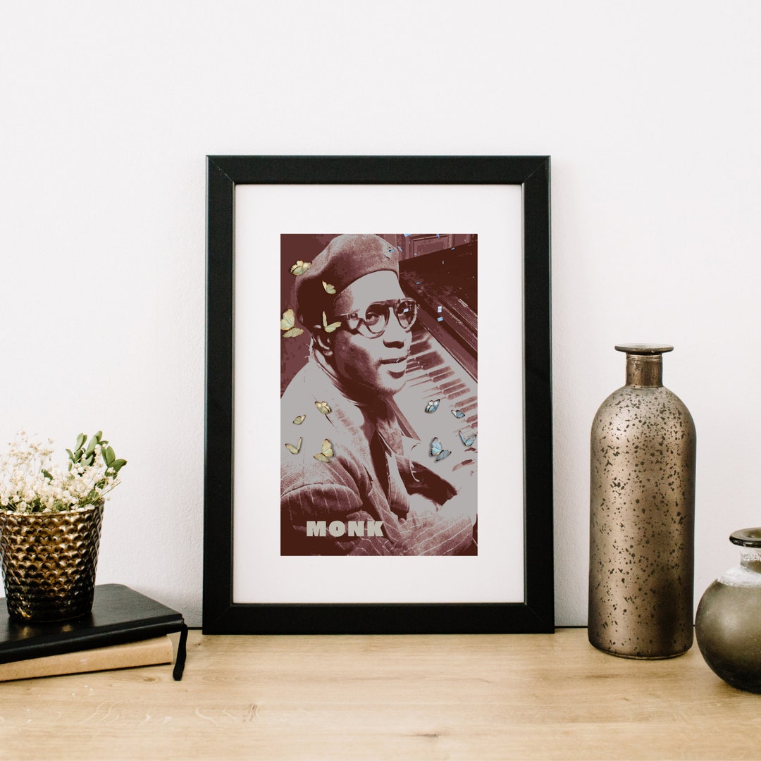 Thelonious Monk Digital Download Print - Vintage Jazz Artwork - Etsy