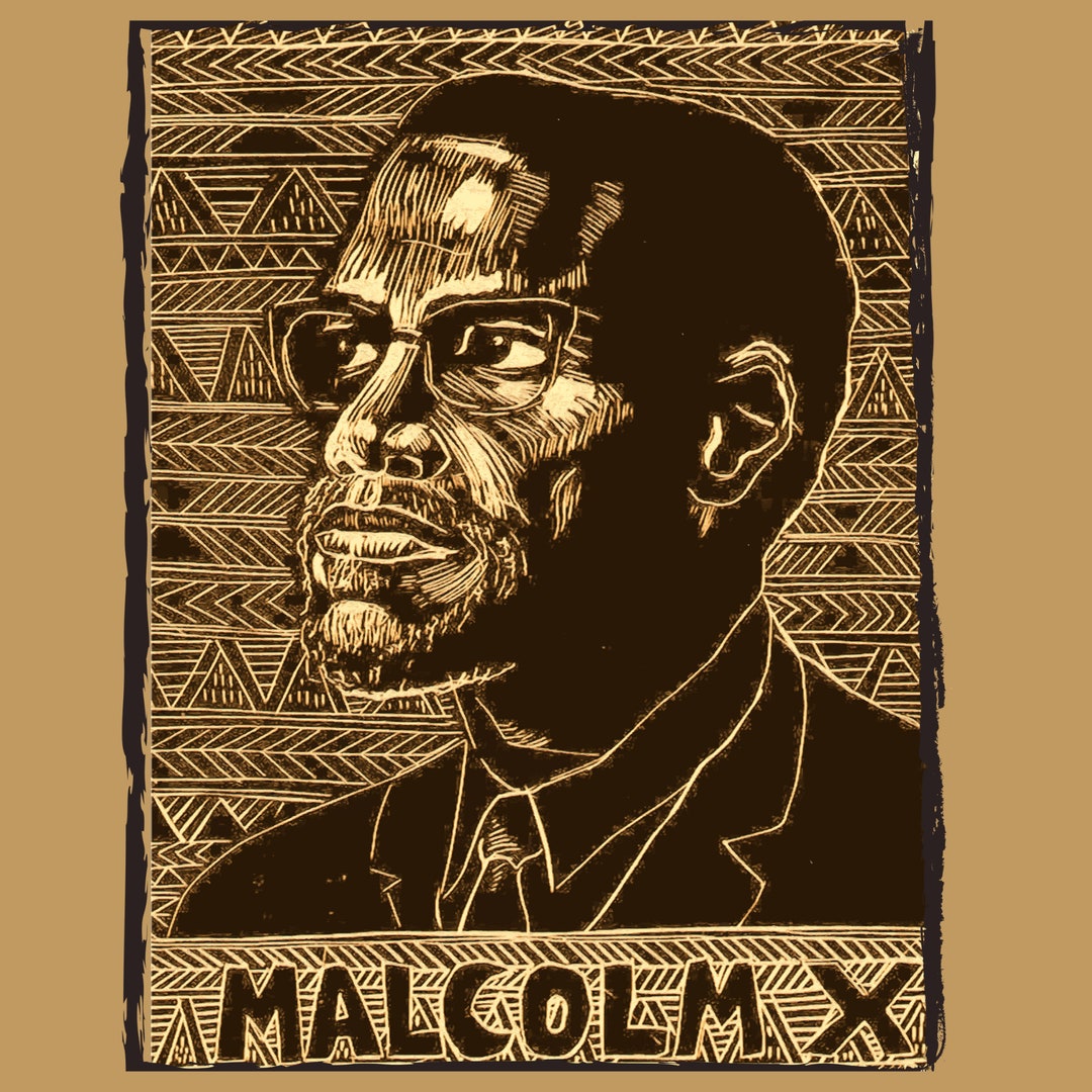 DIGITAL Download Malcolm X Print Inspiring Black History Art - Etsy