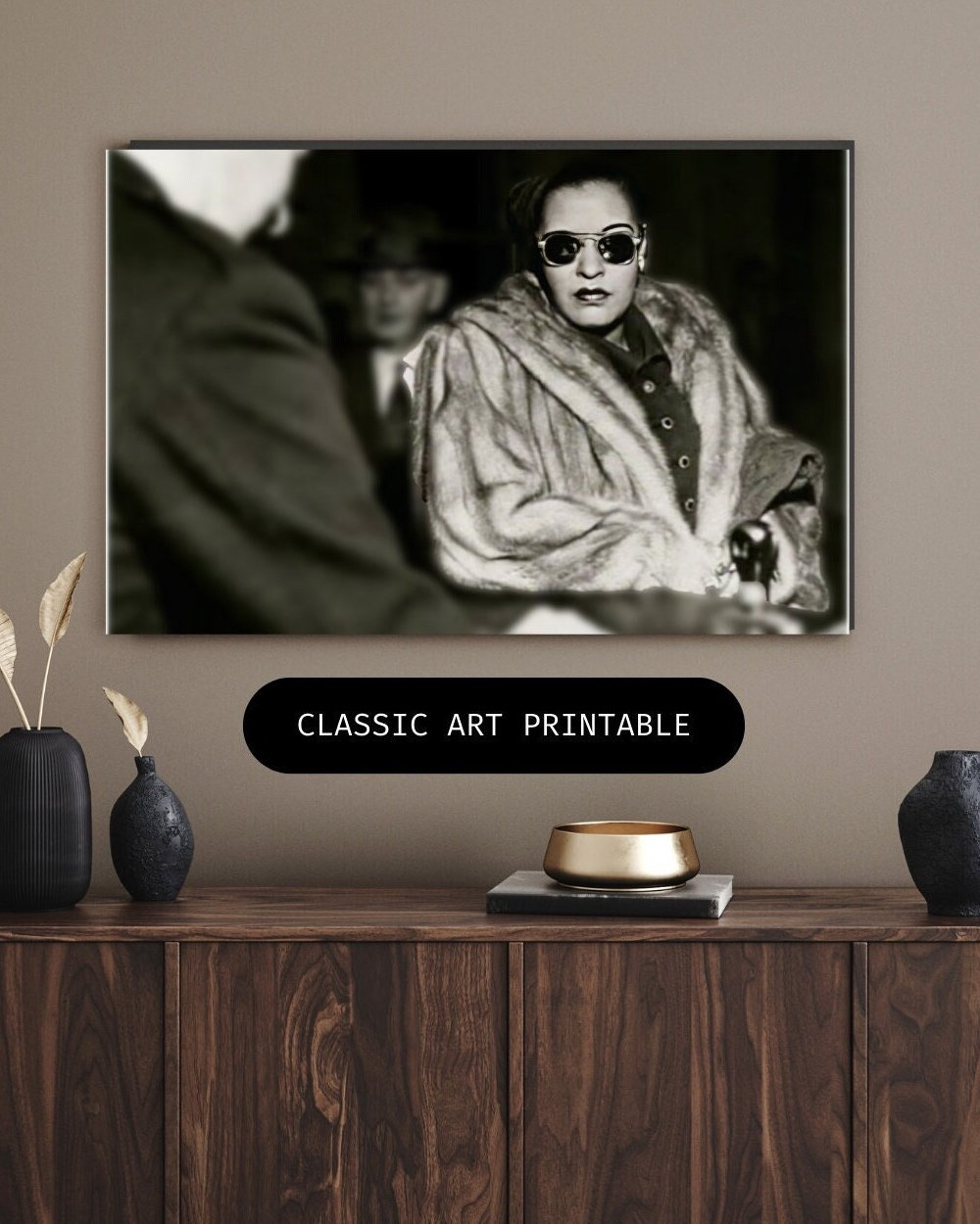 Vintage Billie Holiday Art Print 1940s Jazz Music Icon, Jazz Lover Gift ...