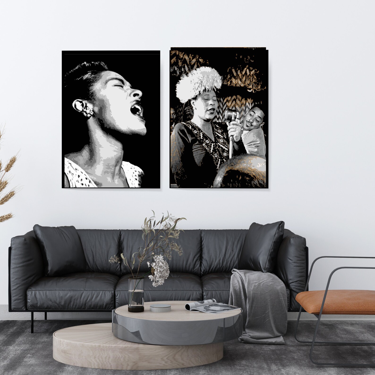 Vintage Billie Holiday Art Print - 1940s Jazz Music Icon, Jazz Lover ...