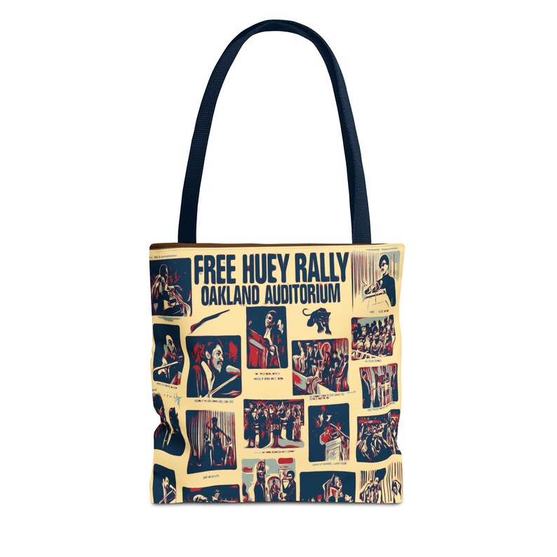 Black Liberation Power to the People Free Huey Rally Canvas Tote Bag ...