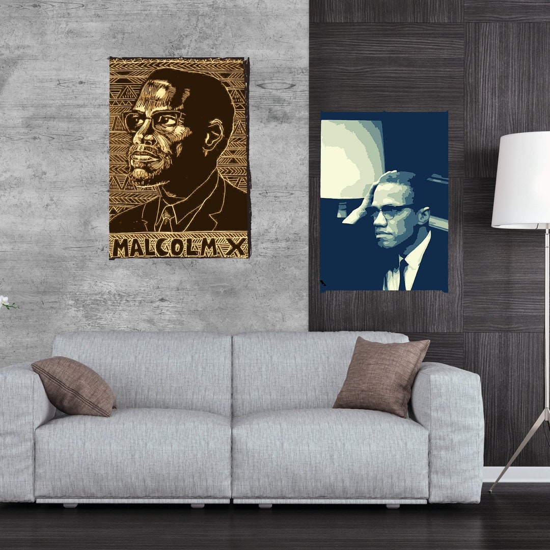 DIGITAL Download Malcolm X Print - Inspiring Black History Art Print ...
