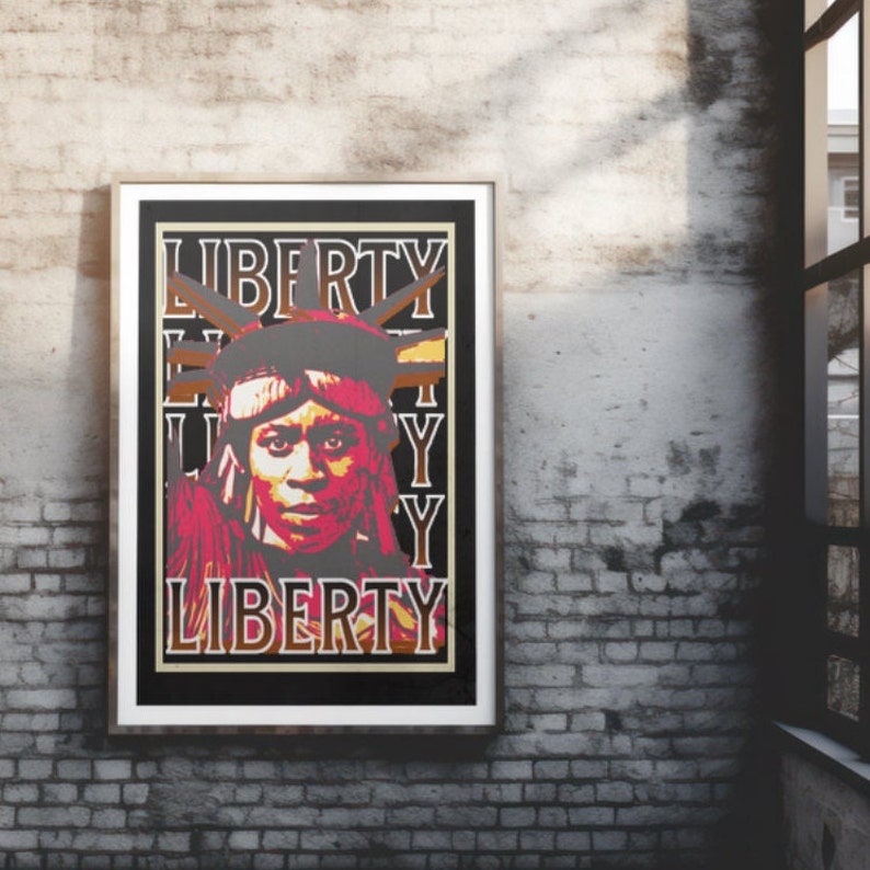 Liberty Remastered African Queen Poster Black History Inspirational ...