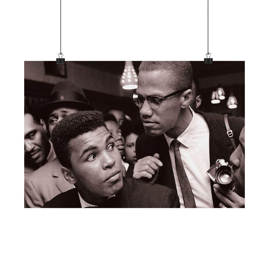 Malcolm X and Muhammad Ali Vintage Poster - Etsy