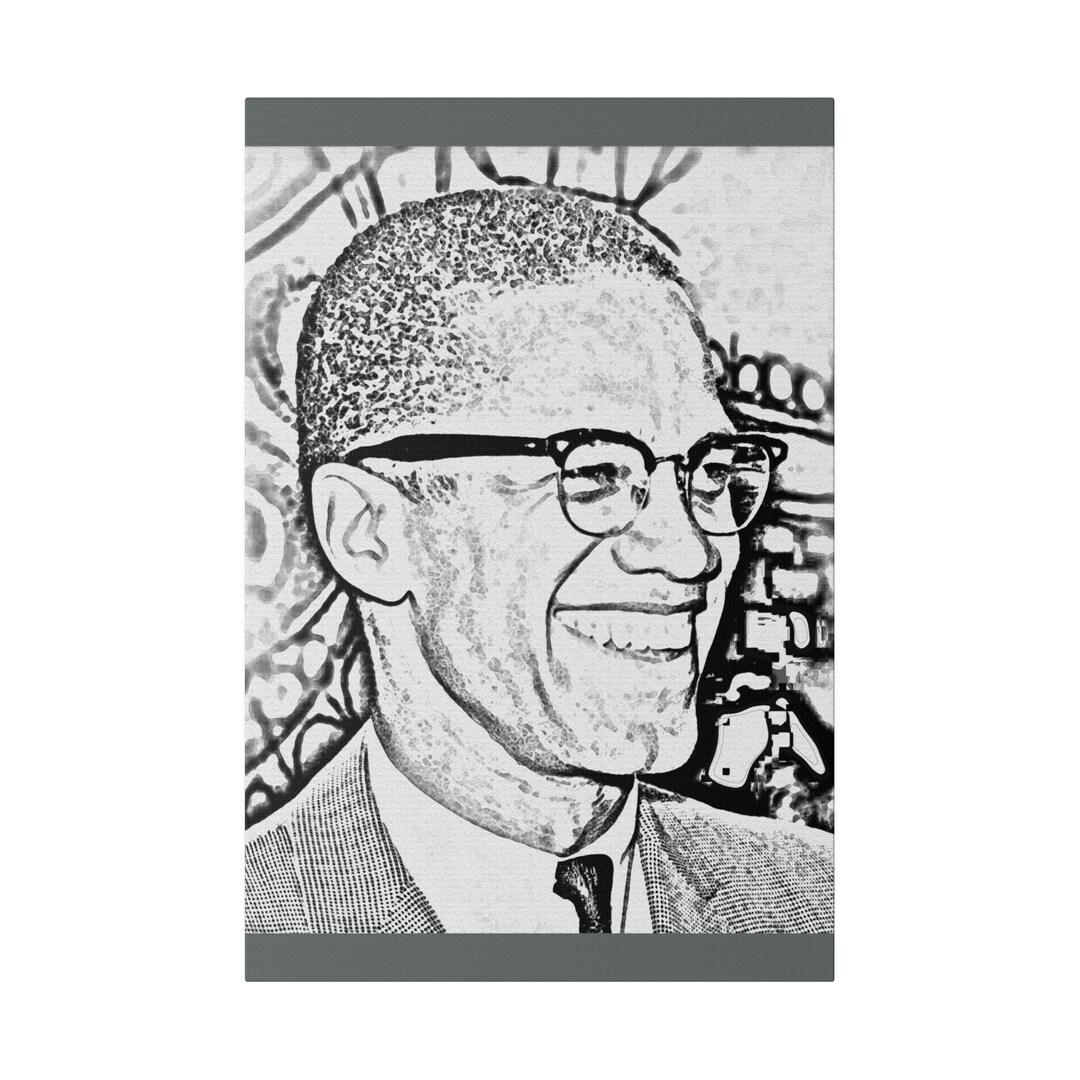 Black History Malcolm X Civil Rights Canvas Print ,malcolm X Civil ...