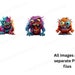 27 PNG Wacky Monsters Clip Art, Kids Clipart, Funny Monsters Clip Art ...