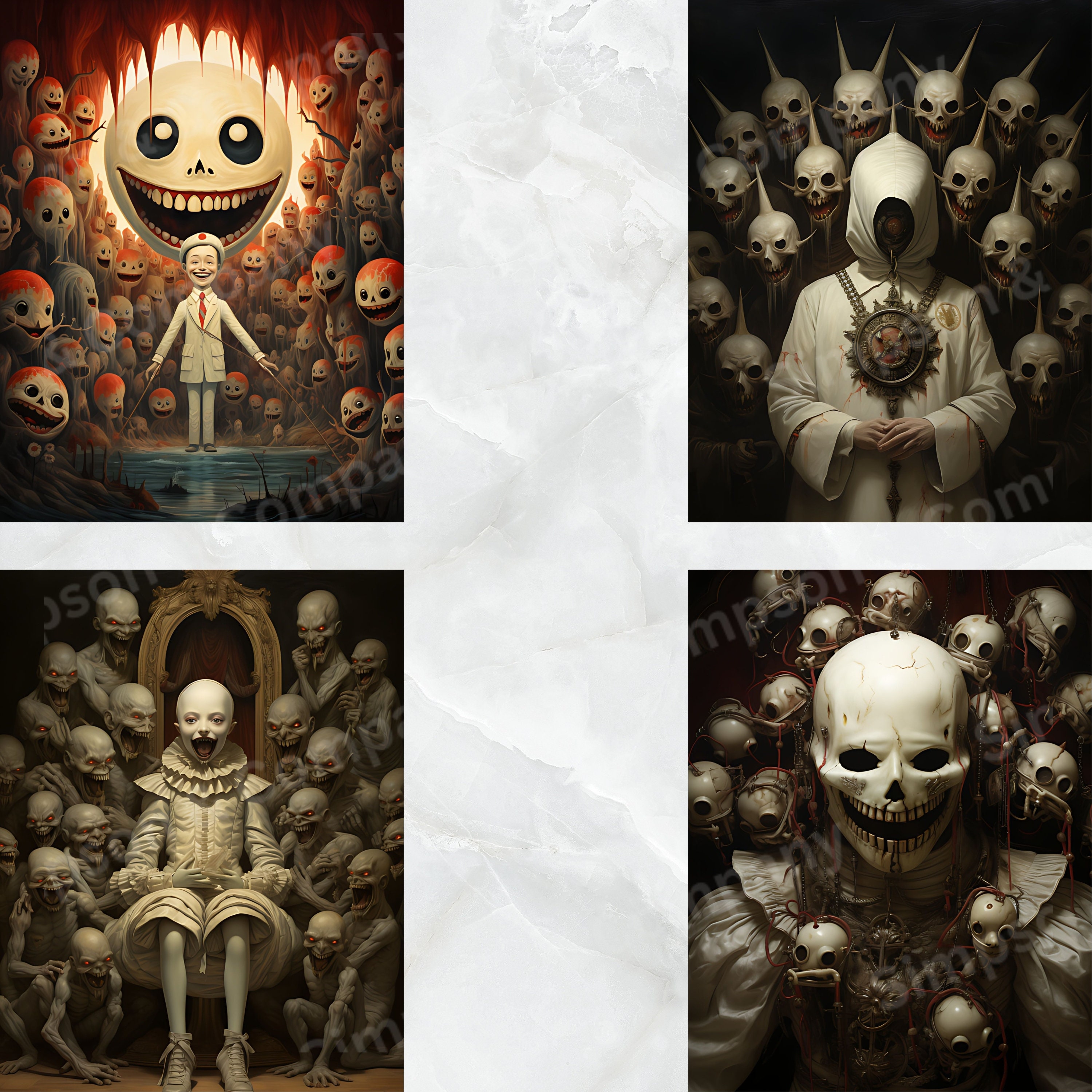 20 Scary Oddities Journal Paper, Digital Paper JPEG, 8.5 X 11 ...