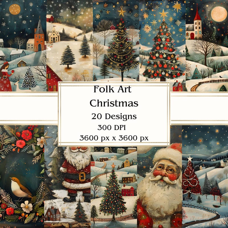 Folk Art Christmas - Etsy