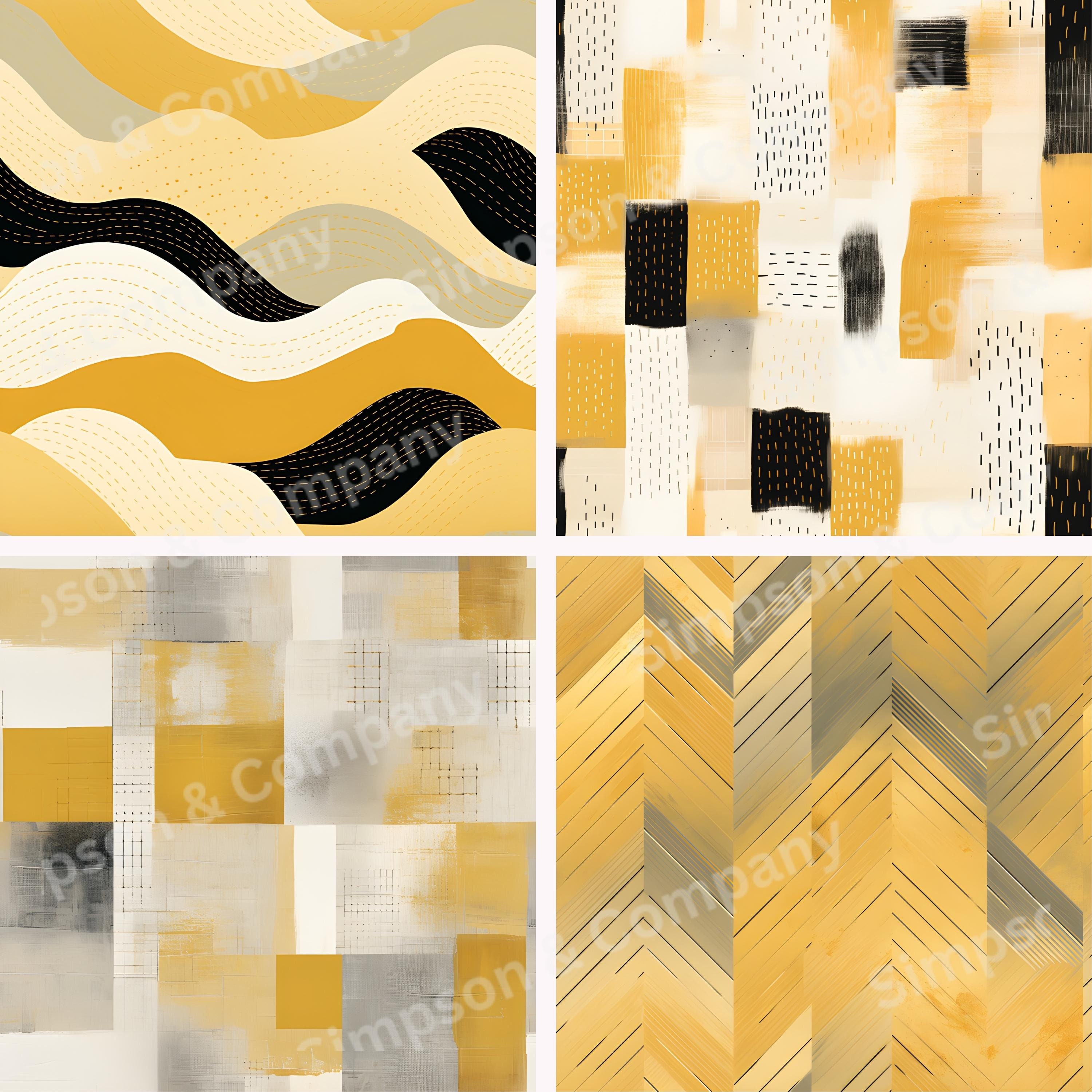 20 Yellow Textures Digital Papers JPEG 12 X 12 - Etsy