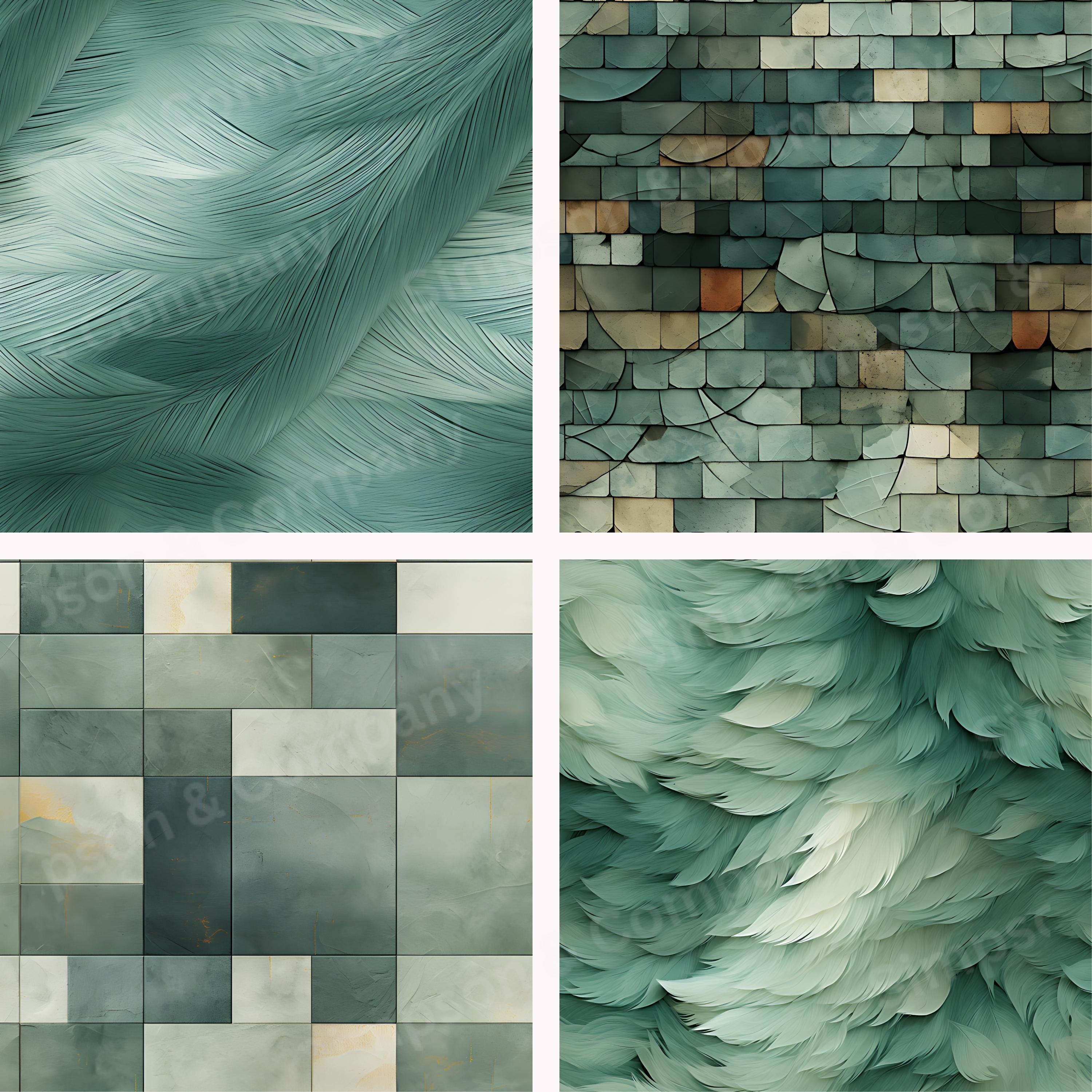 20 Muted Green Textures Digital Papers JPEG 12 X - Etsy