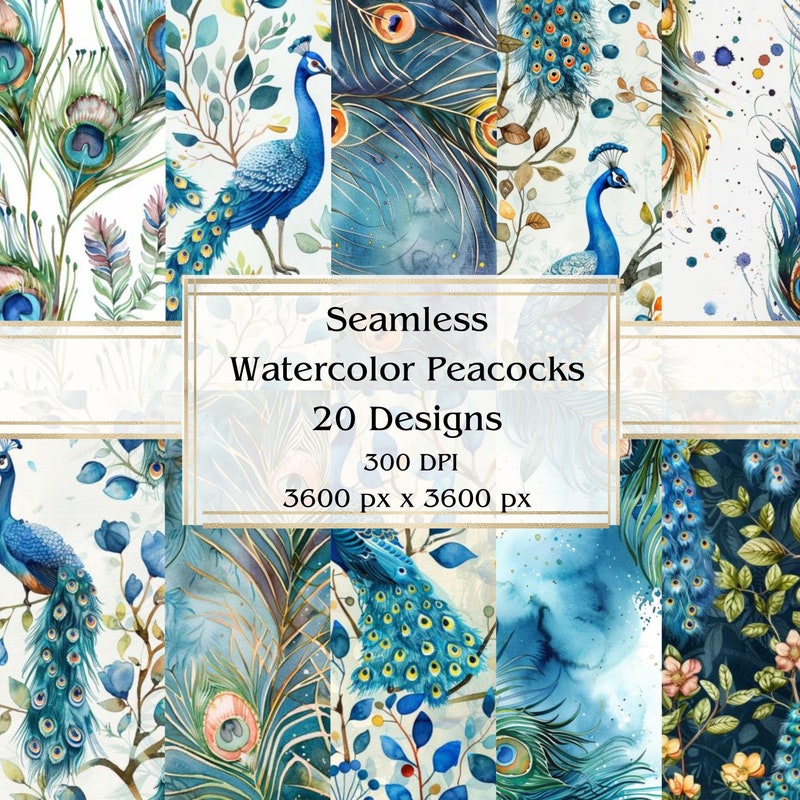 Peacock Papers - Etsy