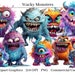 27 PNG Wacky Monsters Clip Art, Kids Clipart, Funny Monsters Clip Art ...