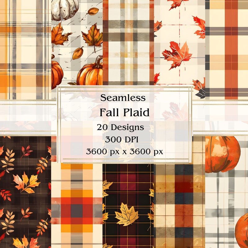 Fall Scrapbook Paper - Etsy