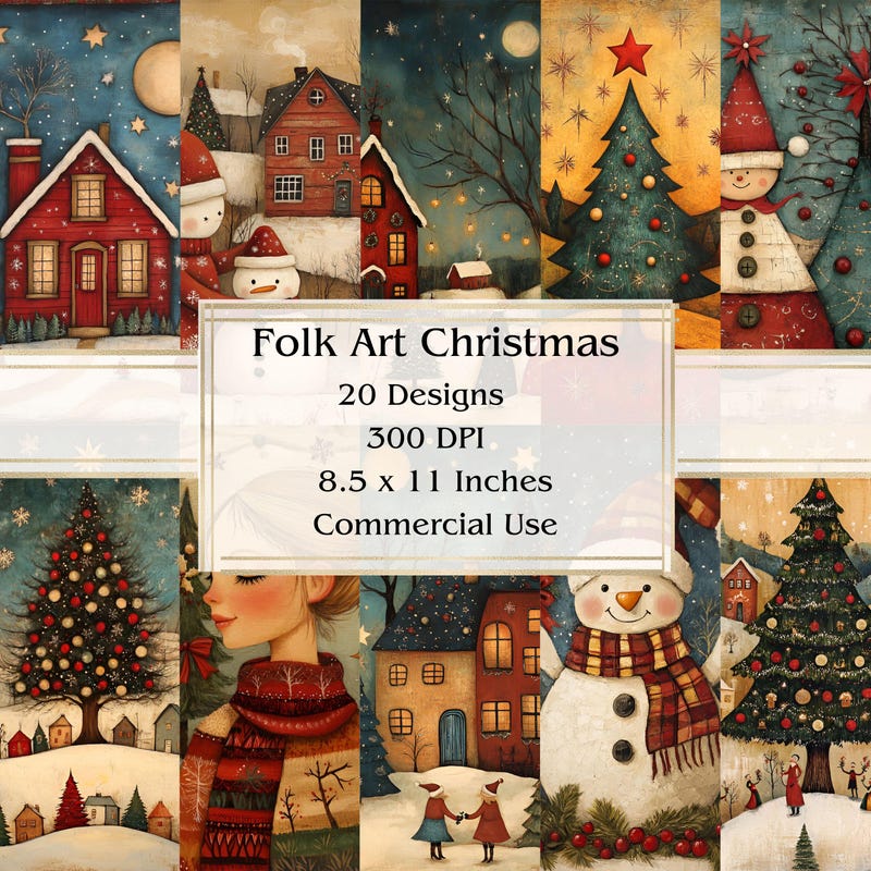 Folk Christmas - Etsy