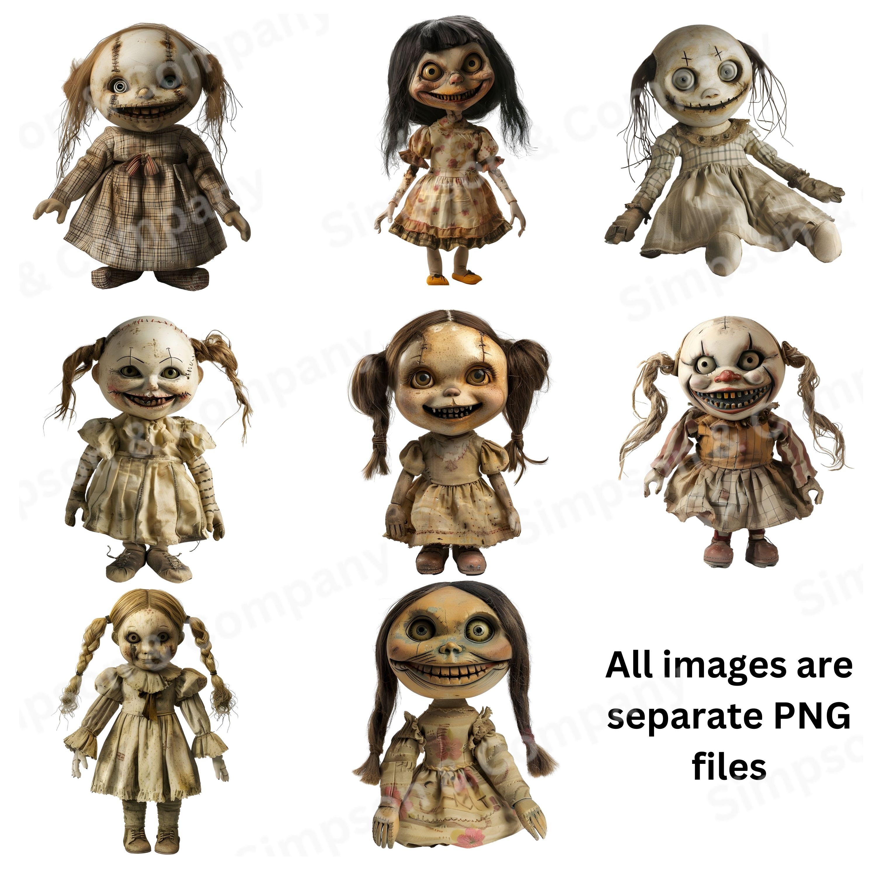35 PNG Sinister Baby Dolls Clip Art, Dolls Clipart, Halloween Clip Art ...