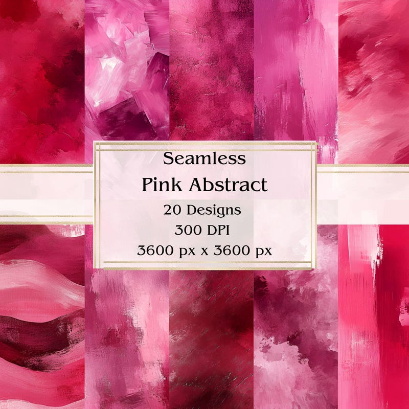 Pink Abstract - Etsy