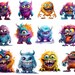 27 PNG Wacky Monsters Clip Art, Kids Clipart, Funny Monsters Clip Art ...
