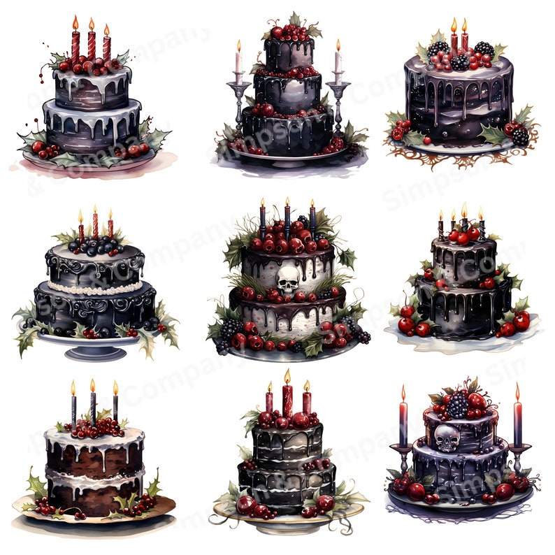 35 PNG Dark Gothic Cakes Clipart, Gothic Clipart, Cakes Clipart ...