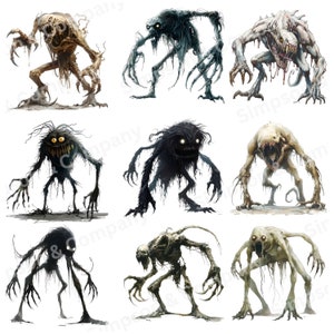 35 PNG Scary Monsters Clip Art, Dolls Clipart, Halloween Clip Art ...