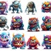 27 PNG Wacky Monsters Clip Art, Kids Clipart, Funny Monsters Clip Art ...