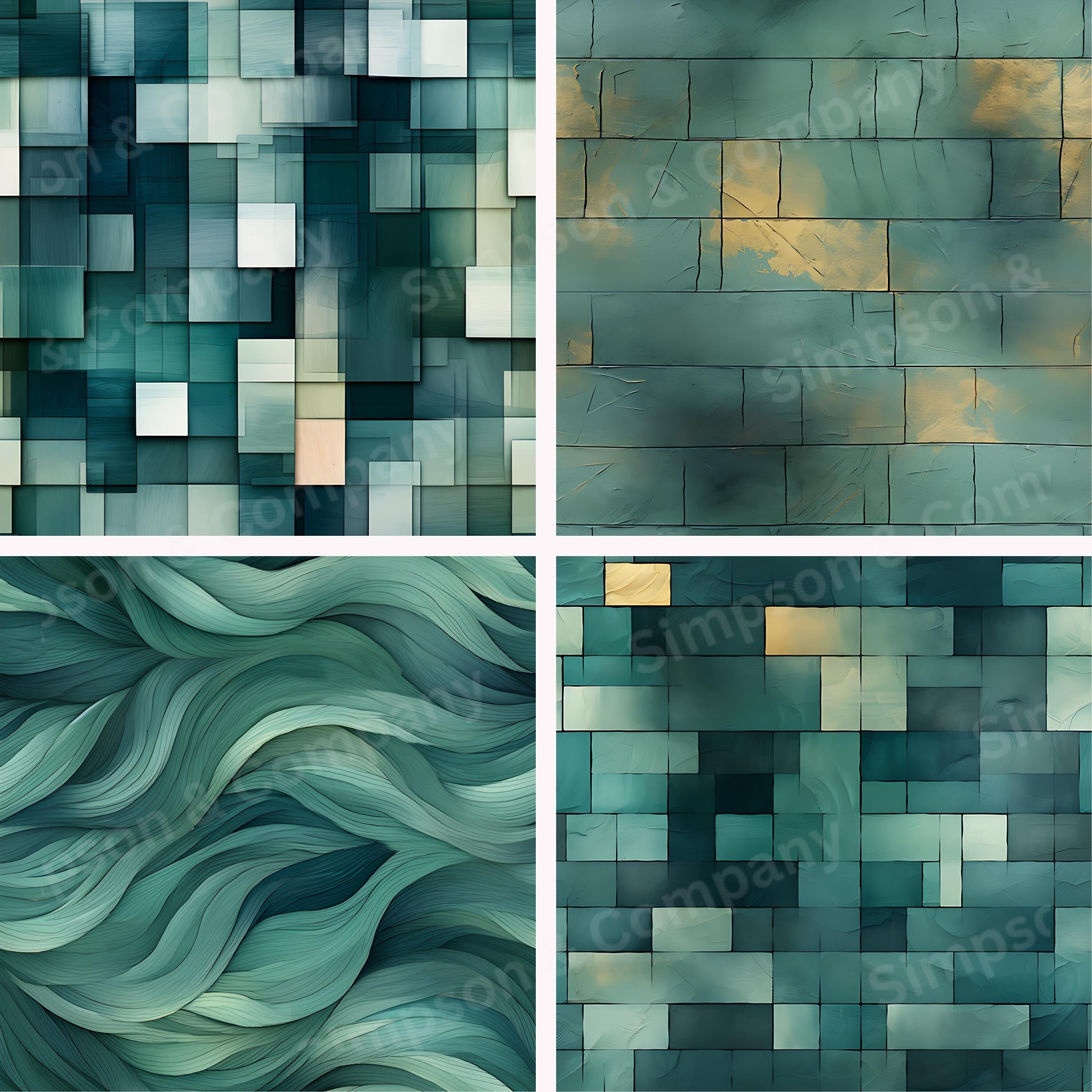 20 Muted Green Textures Digital Papers JPEG 12 X - Etsy