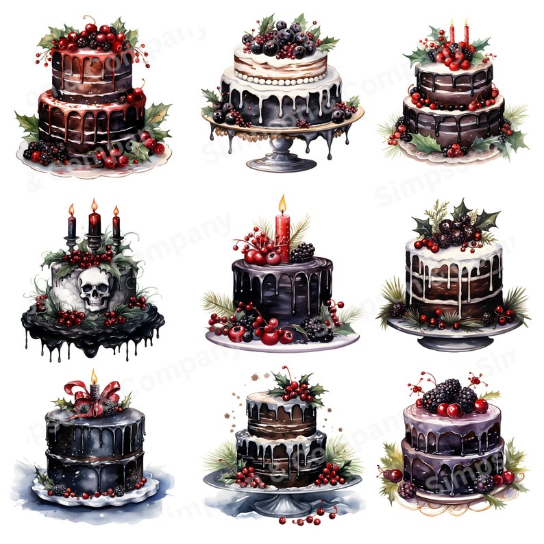 35 PNG Dark Gothic Cakes Clipart, Gothic Clipart, Cakes Clipart ...