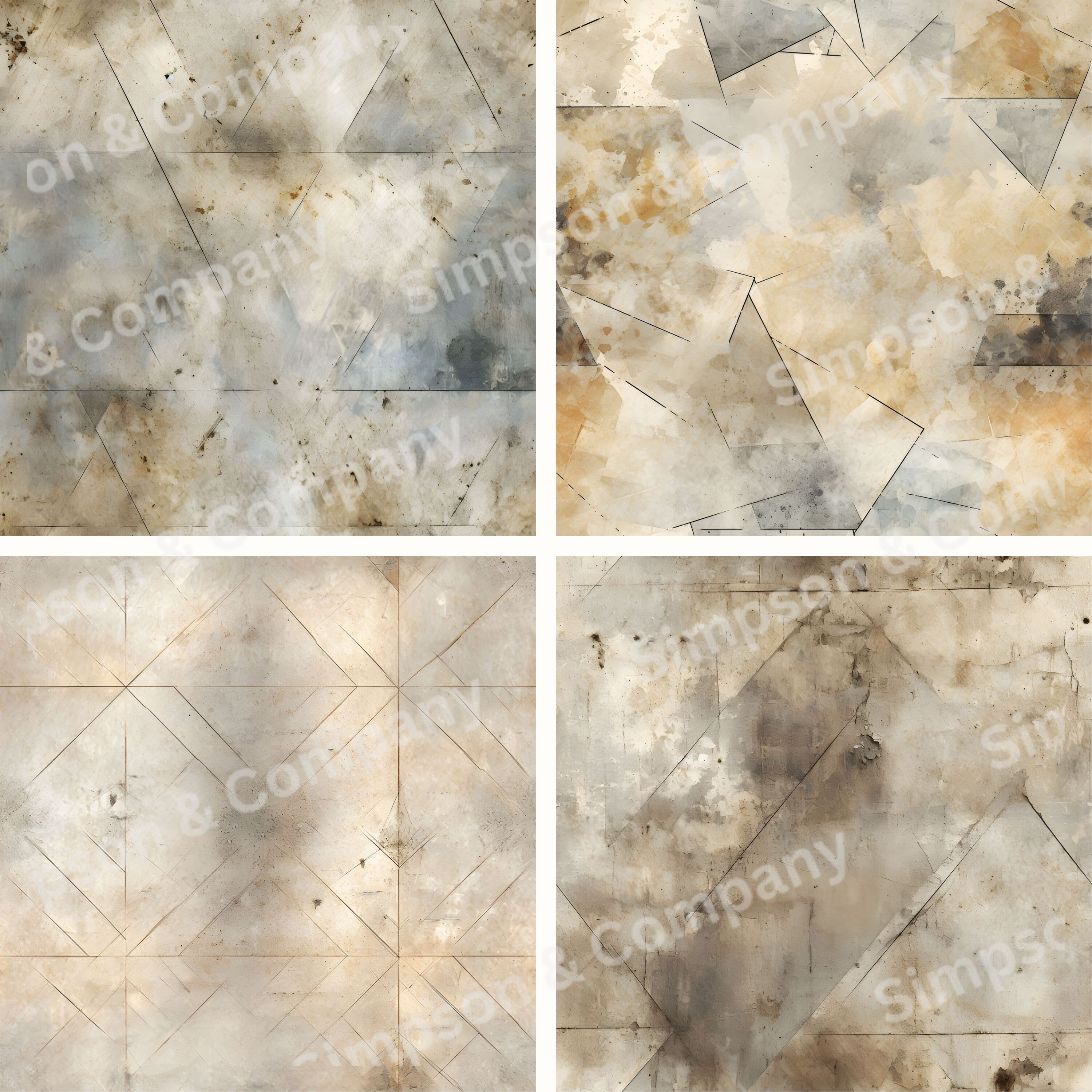 20 Ivory Grunge Seamless Digital Paper, JPEG, 12 X 12, Scrapbook Paper ...